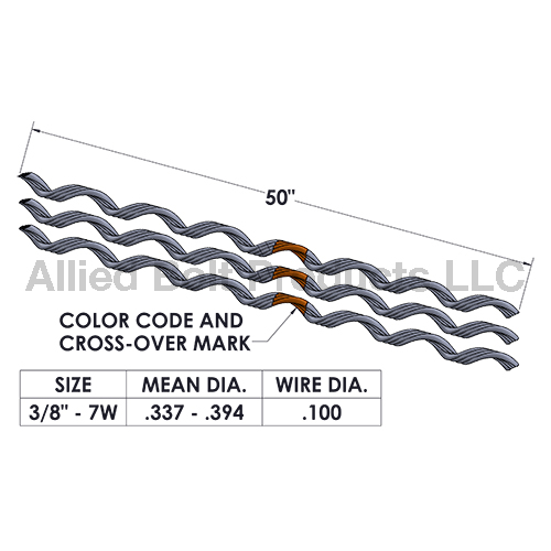 3/8" STRAND SPLICE 50" B COATED | Allied Bolt Products LLC