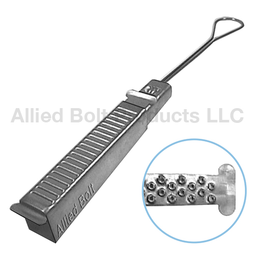 SIX PAIR STAINLESS STEEL DROP WIRE WITH CLAMP HEAVY SERRATED SHIM ...